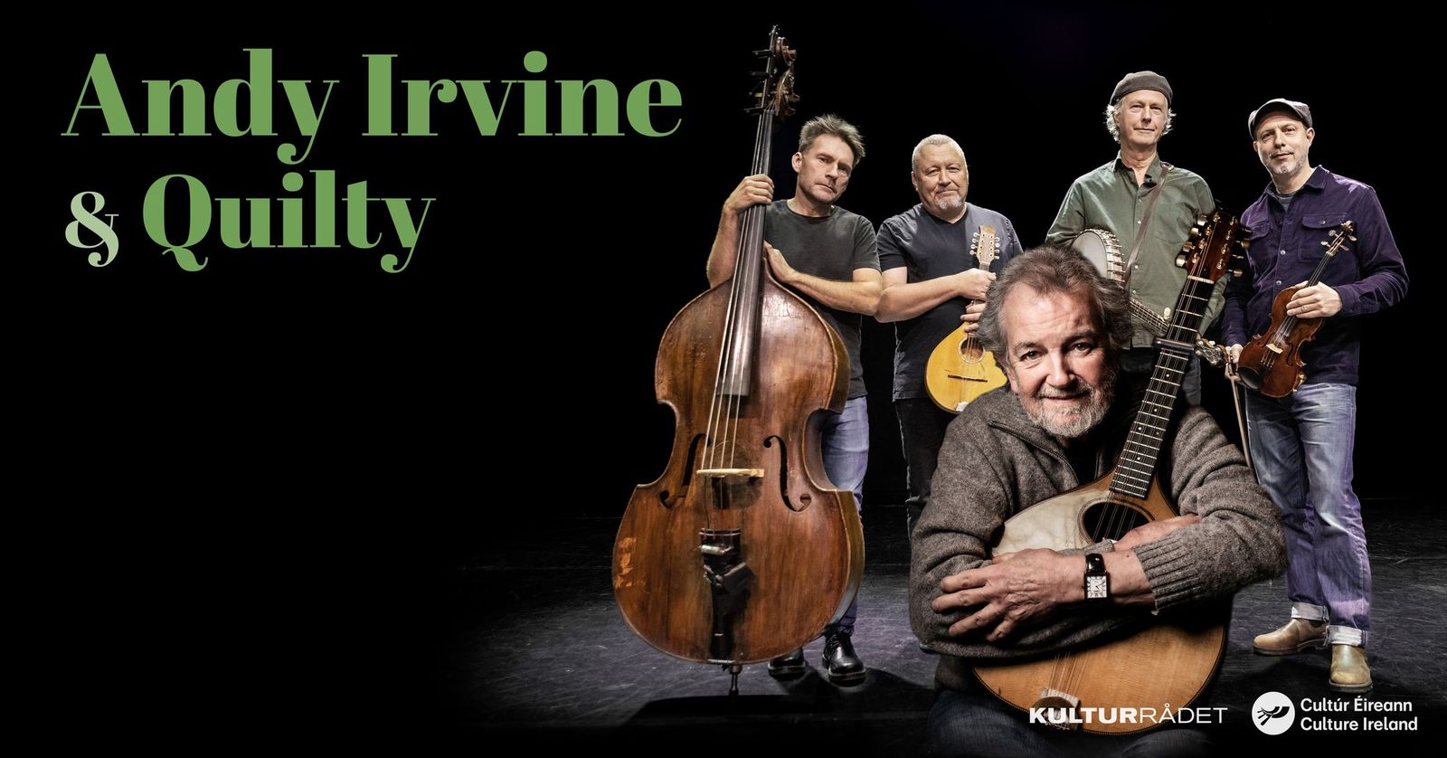 Andy Irvine with Quilty - Irish Cultural Centre